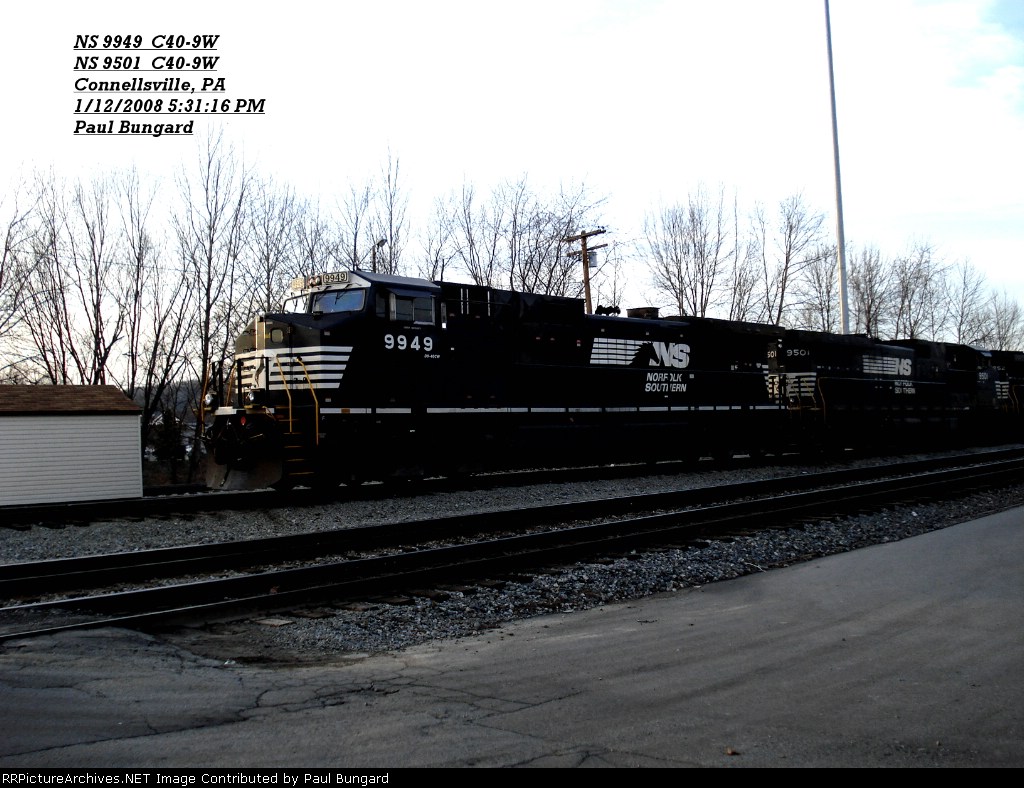 NS 9949 C40-9W NS 9501 C40-9W 12 Jan 2008